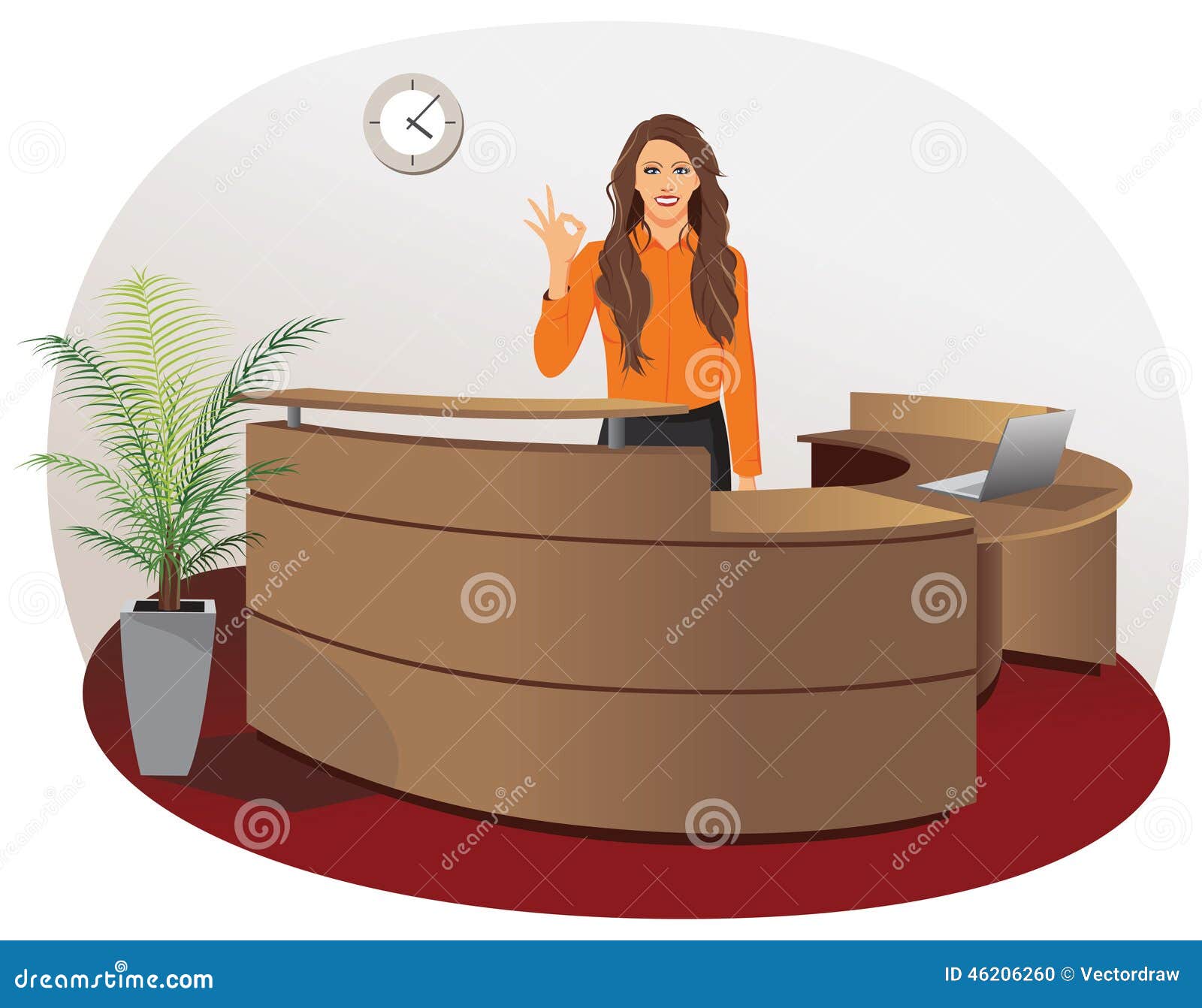 Office Reception Desk Stock Photo | CartoonDealer.com #38136858