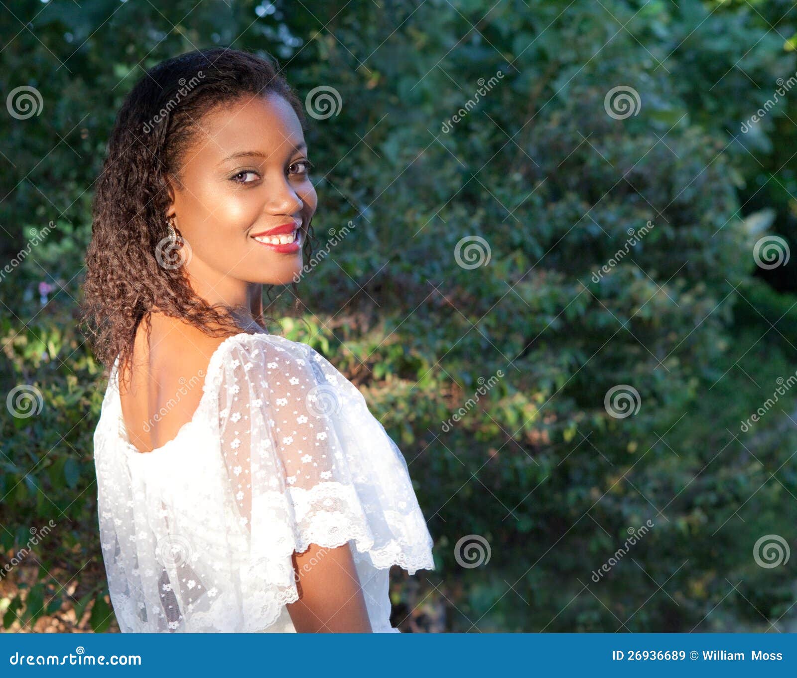 Smiling Woman Outside stock image. Image of pretty, model - 26936689