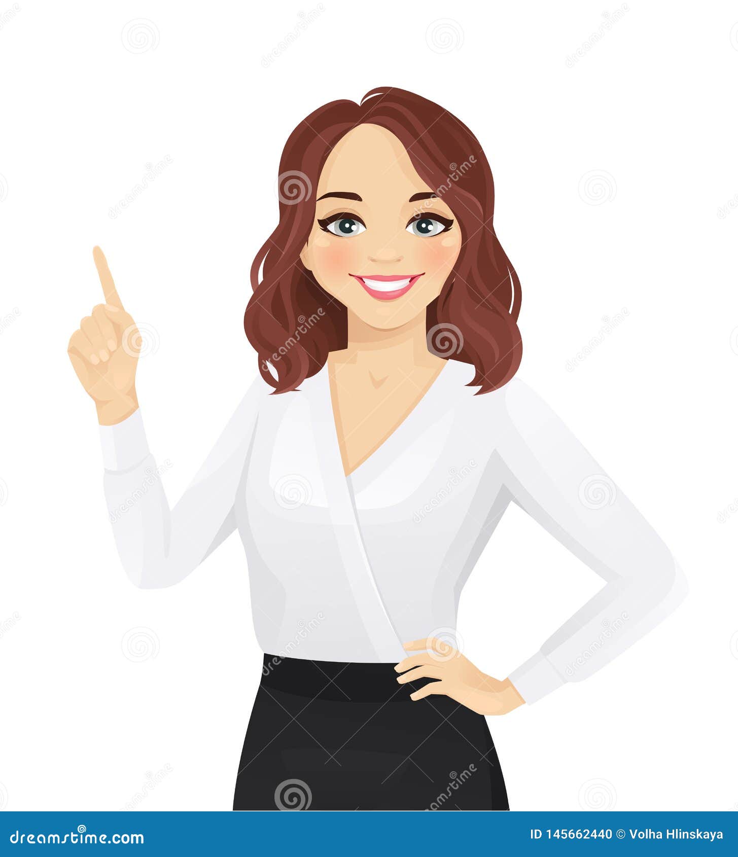 Woman pointing up stock vector. Illustration of professional - 145662440 Woman pointing up stock vector. Illustration of professional - 145662440