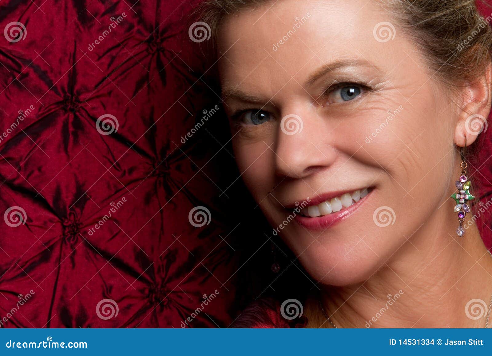 Smiling Woman Portrait stock photo. Image of aged, close - 14531334