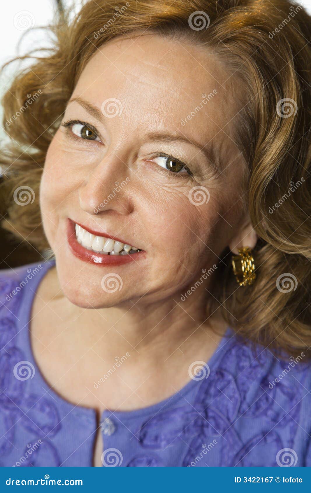 Smiling woman portrait. stock image. Image of smiling - 3422167