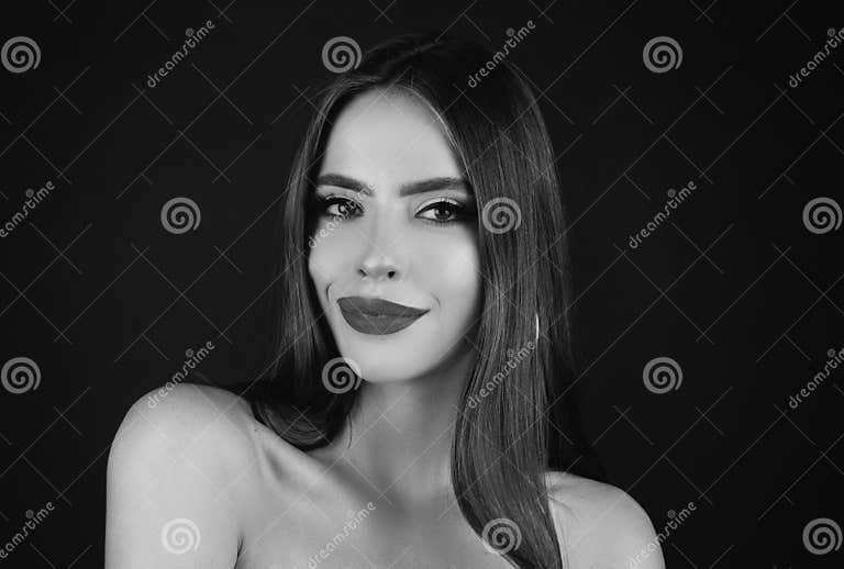 Smiling Woman Portrait Of Happy Smiling Girl Stock Image Image Of