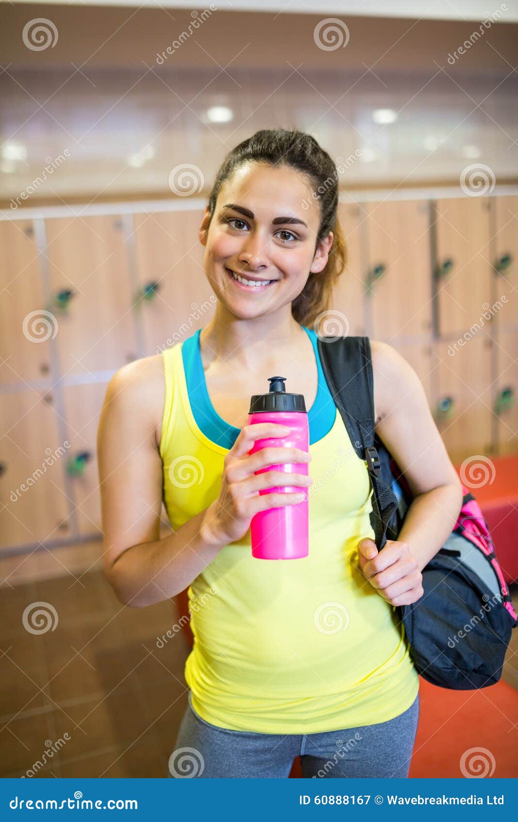Smiling Woman Ready for a Workout Stock Image - Image of care, female ...