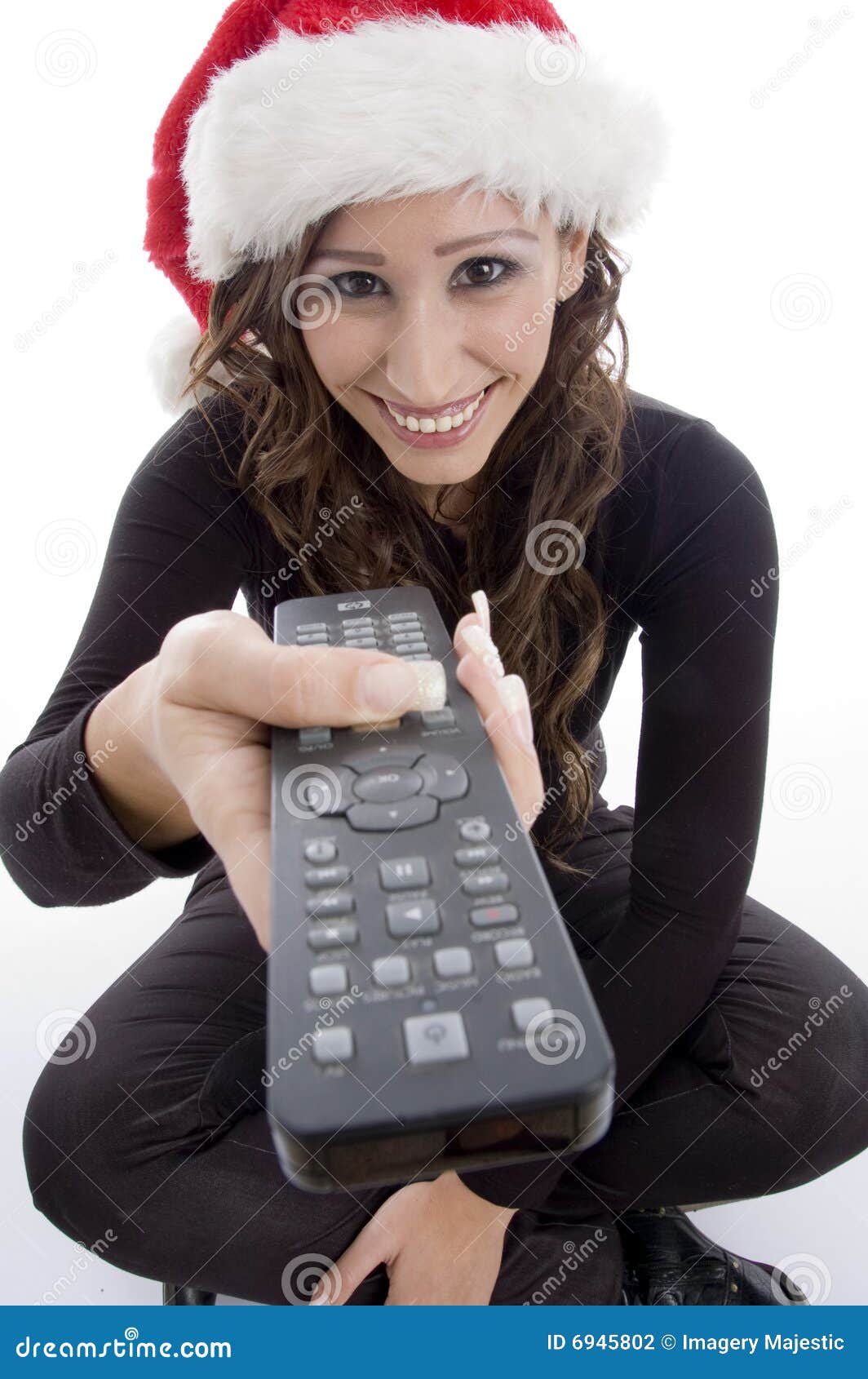 Smiling Woman with Remote Control Stock Photo - Image of female ... Smiling Woman with Remote Control Stock Photo - Image of female ...