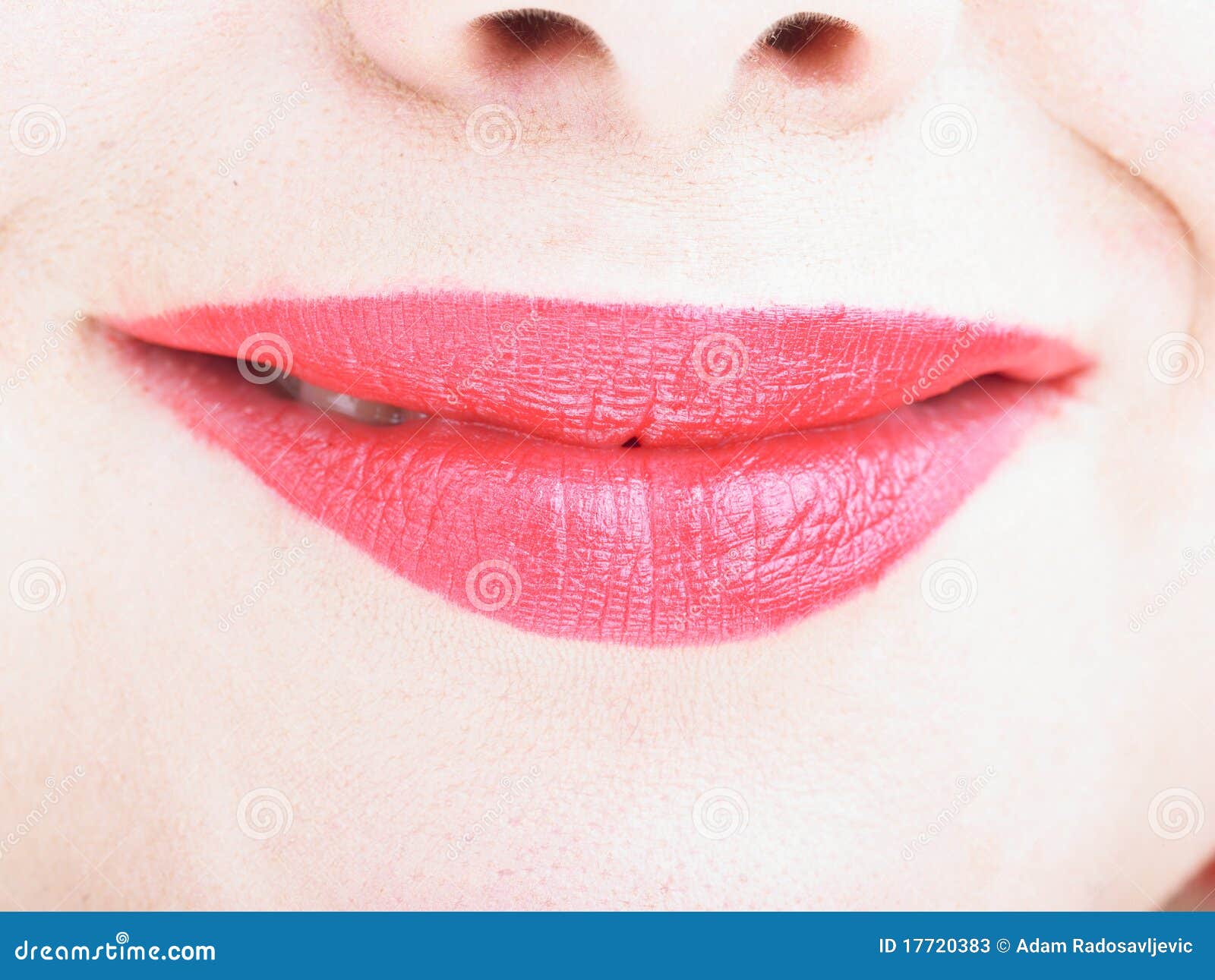 Smiling Woman's Lips Stock Photos - Image: 17720383