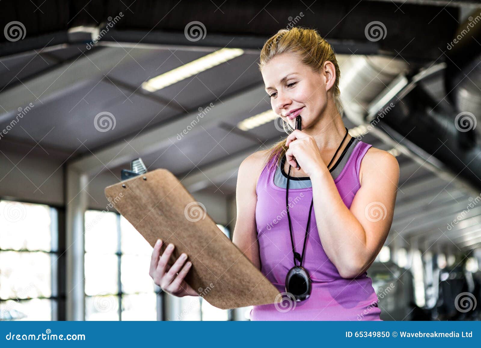 Smiling Women Looking at Notes Stock Photo - Image of healthiness ...