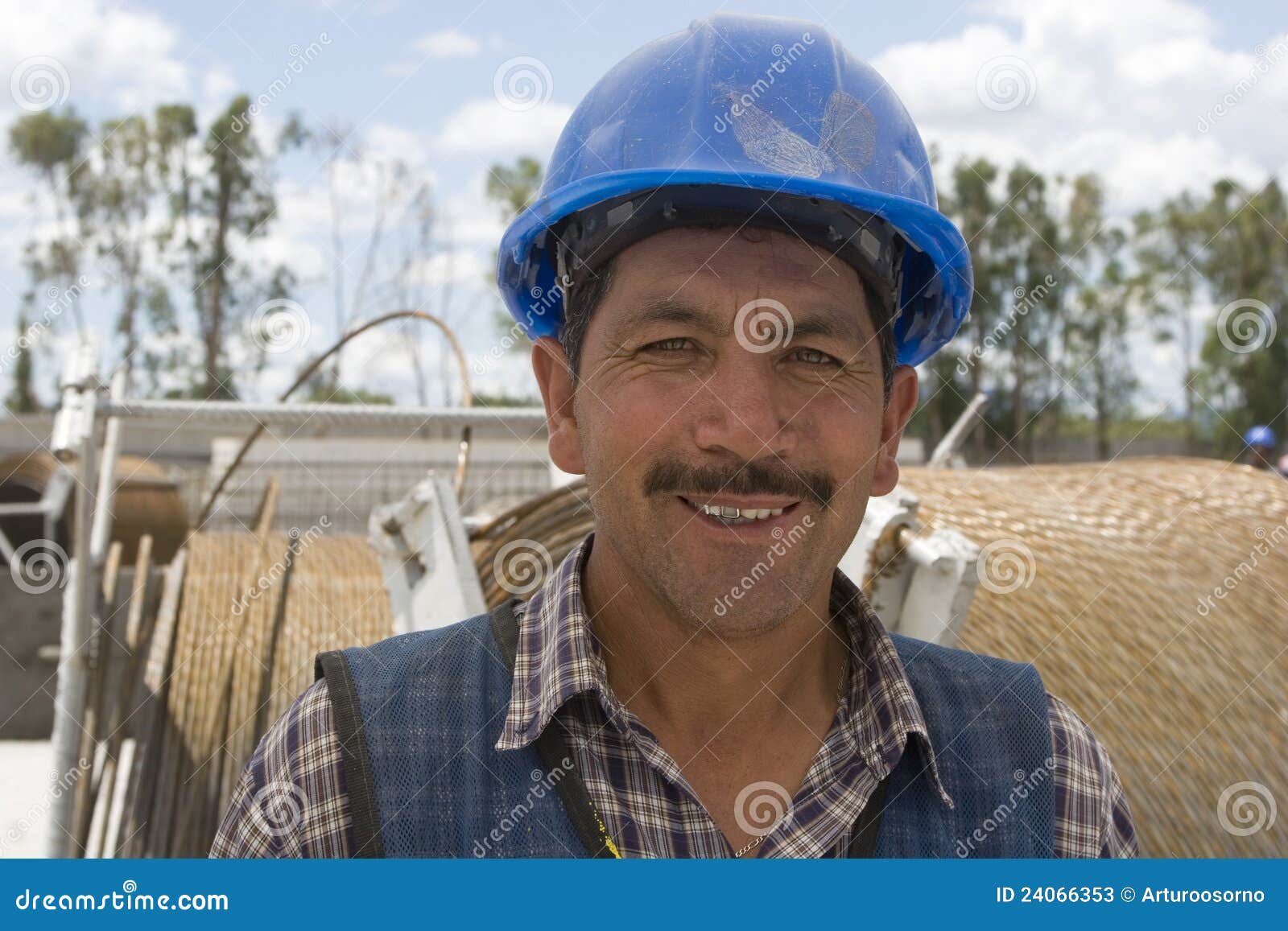 Smiling worker editorial stock photo. Image of employee - 24066353