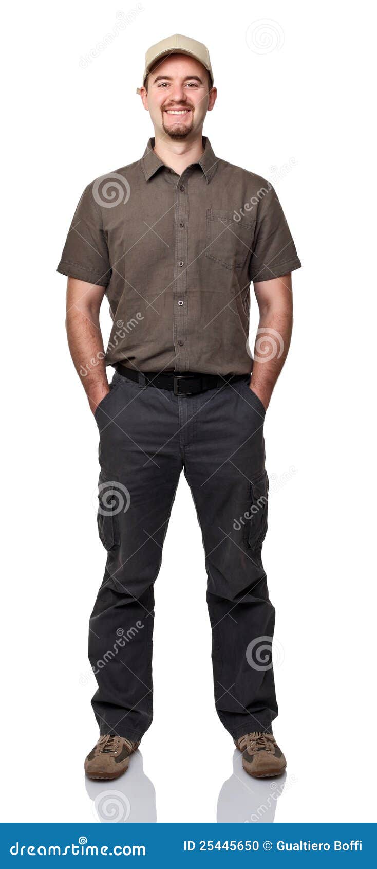 Smiling worker stock photo. Image of casual, adult, caucasian - 25445650