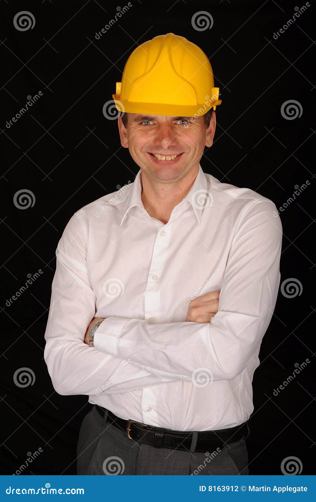 Smiling worker stock photo. Image of looking, clothing - 8163912