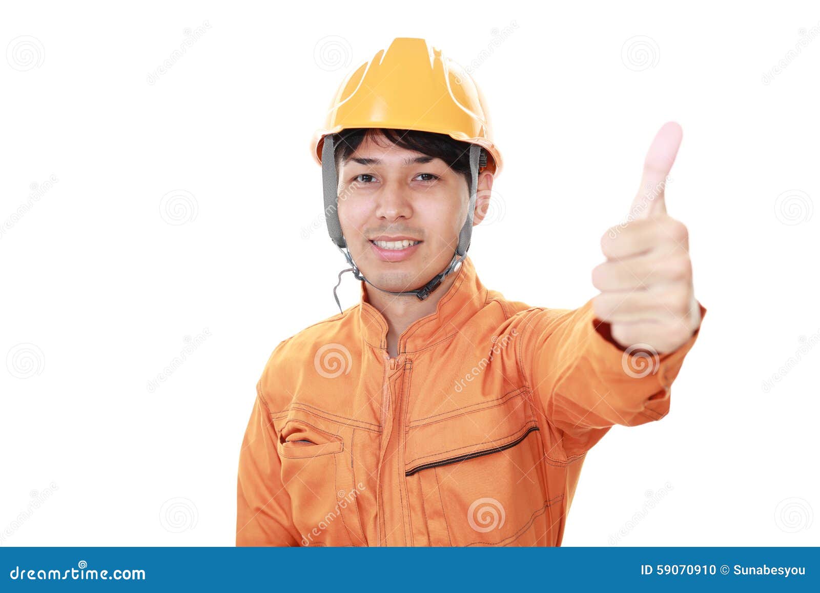 Smiling Worker stock photo. Image of happiness, excitement - 59070910
