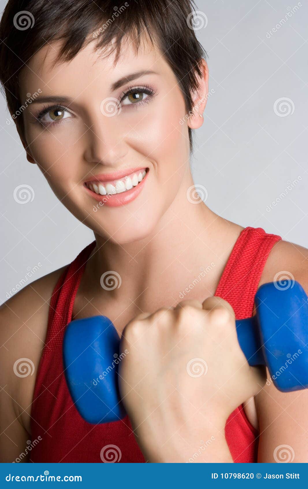 Smiling Workout Woman stock photo. Image of smile, cheerful - 10798620