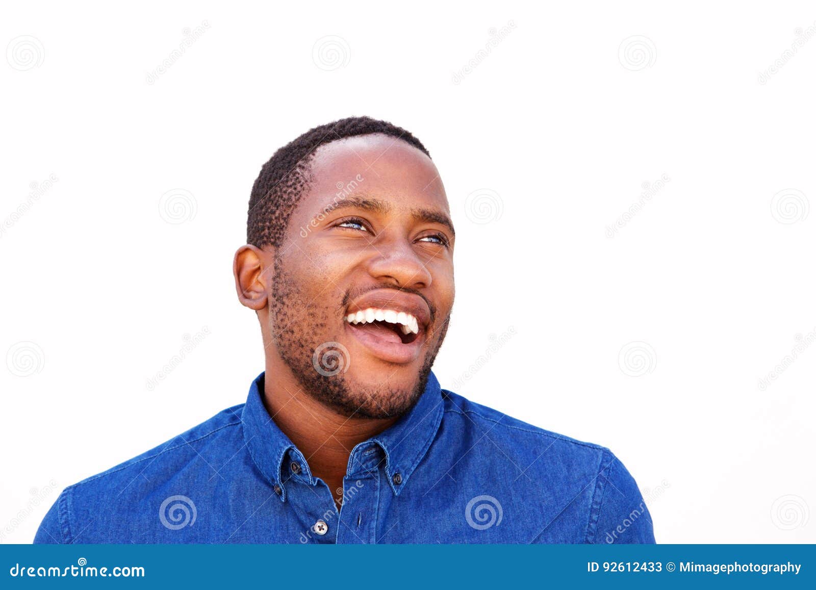 Smiling Young African Guy Looking Away Stock Image - Image of adult ... Smiling Young African Guy Looking Away Stock Image - Image of adult ...