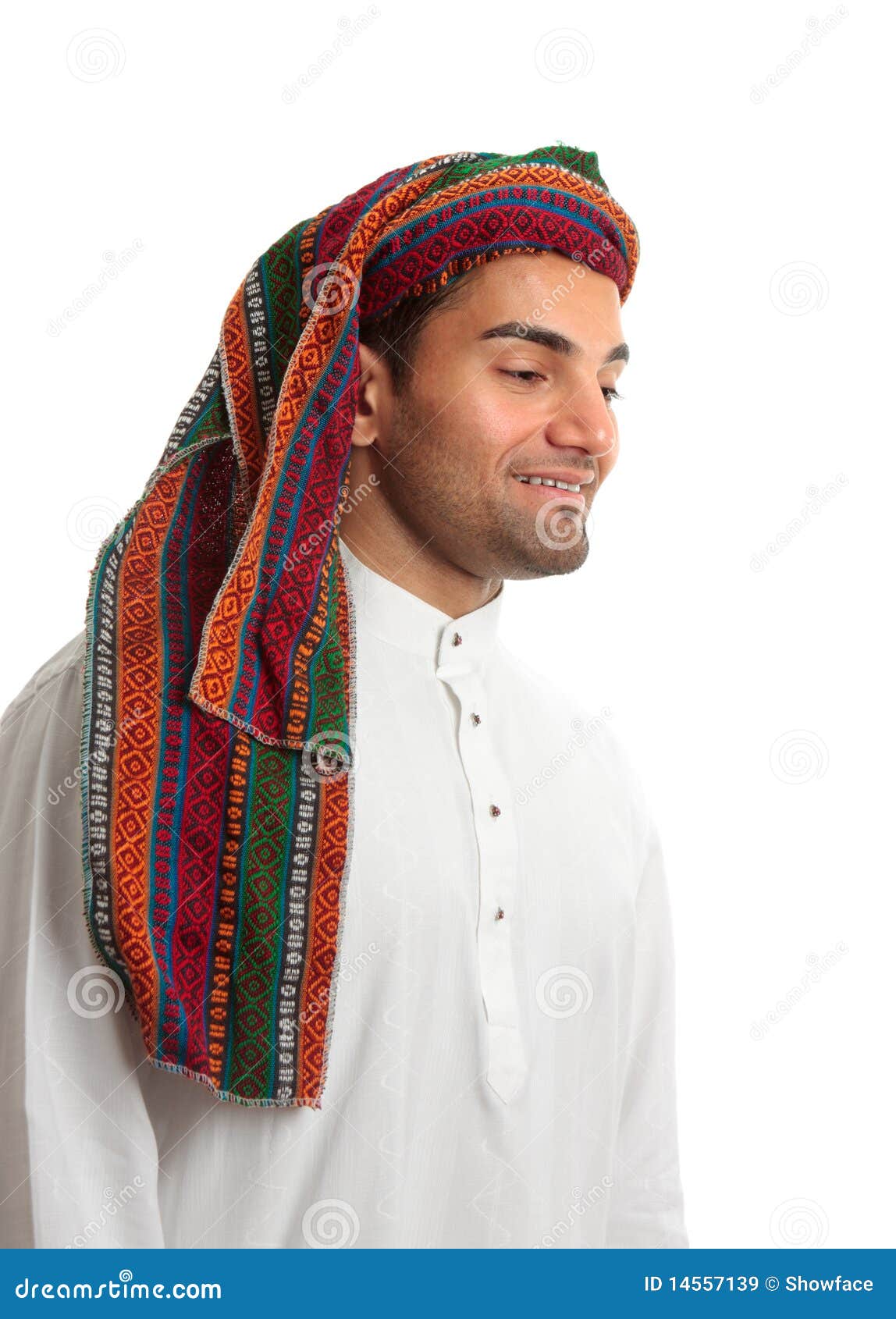 Smiling young arab man stock image. Image of colors, afghani - 14557139