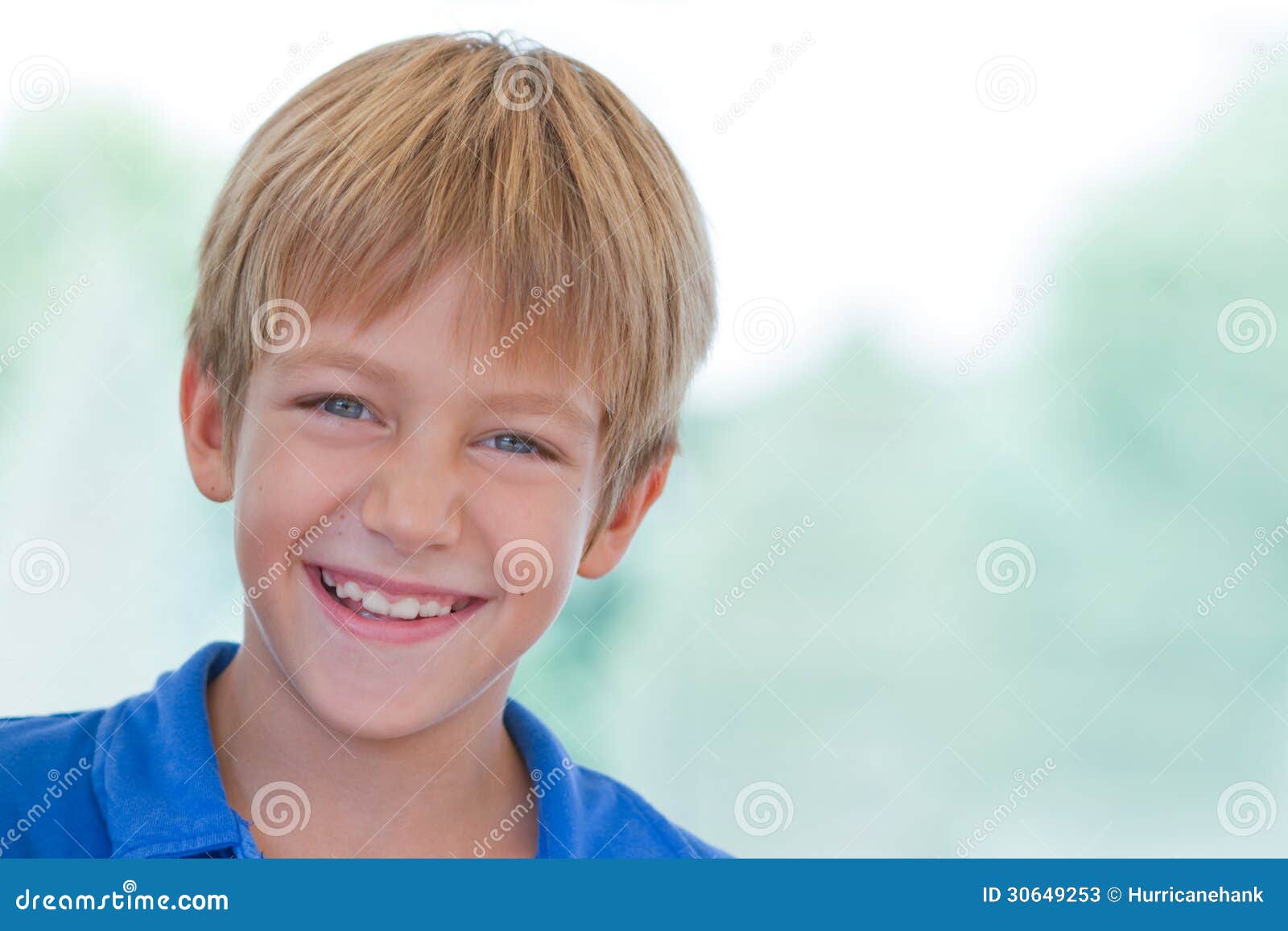 Smiling young boy outdoors stock image. Image of alone - 30649253