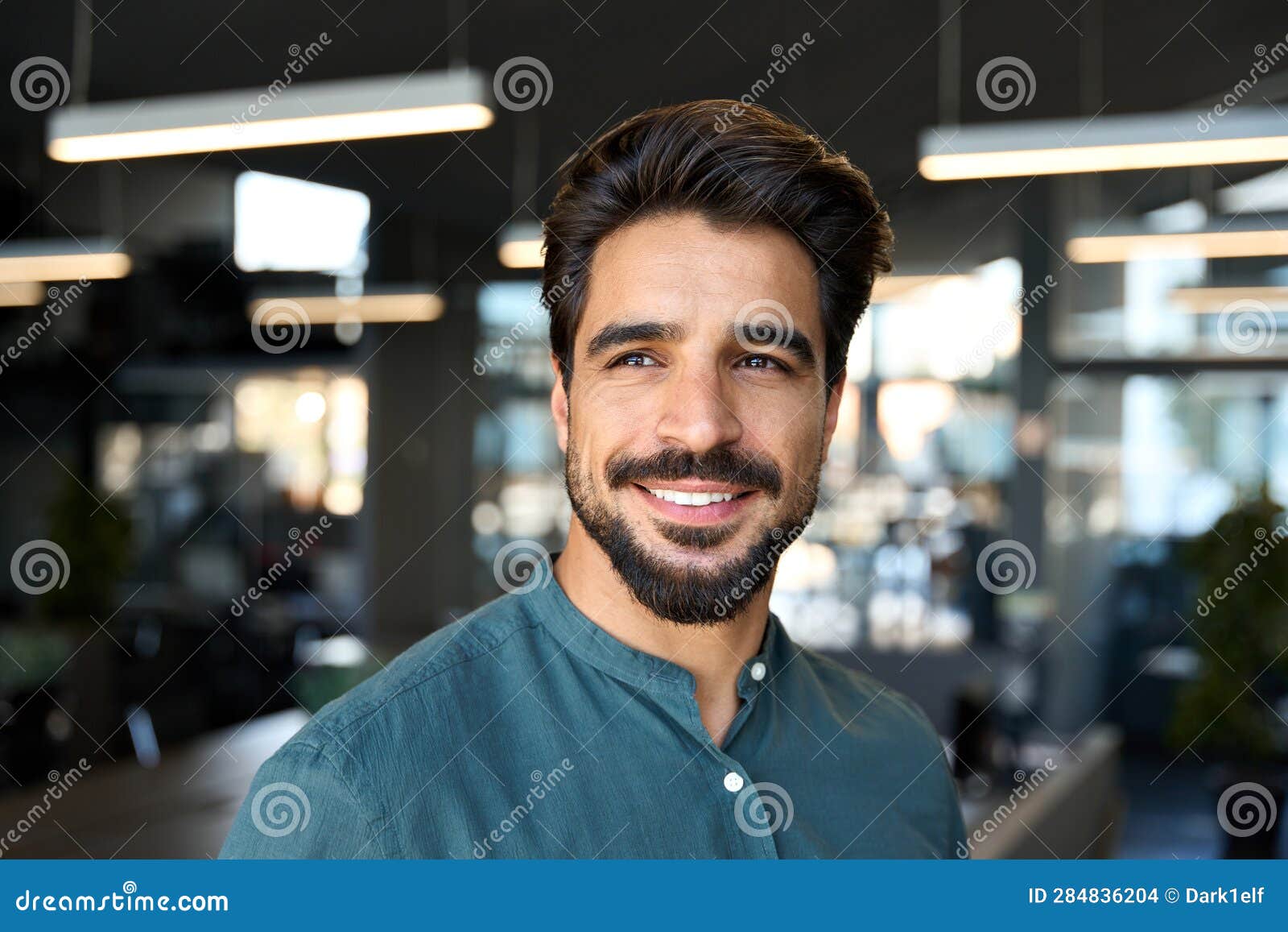 Headshot Close Up Female Face Pleased Happy Caucasian Girl With Long ... Headshot Close Up Female Face Pleased Happy Caucasian Girl With Long ...