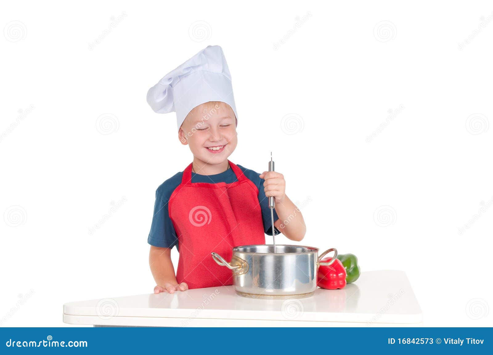 Smiling young cook stock image. Image of expression, glad - 16842573