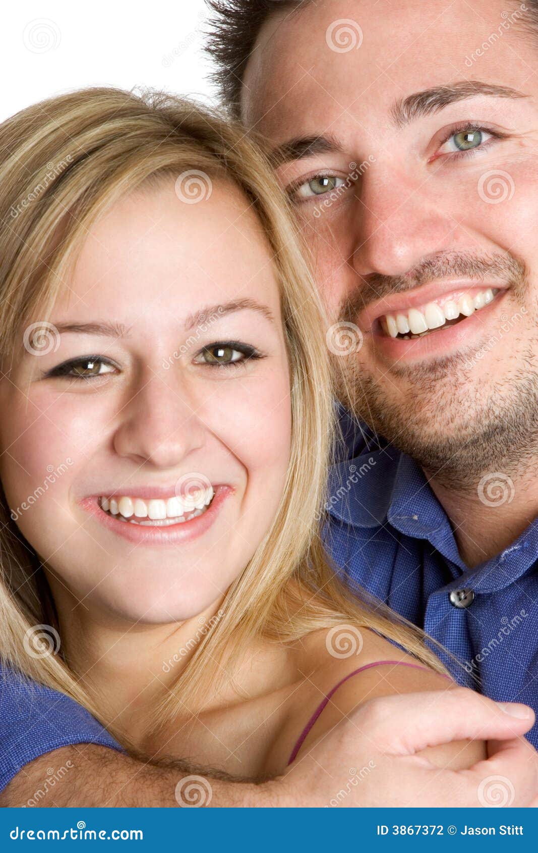 Smiling Young Couple stock photo. Image of woman, loving - 3867372