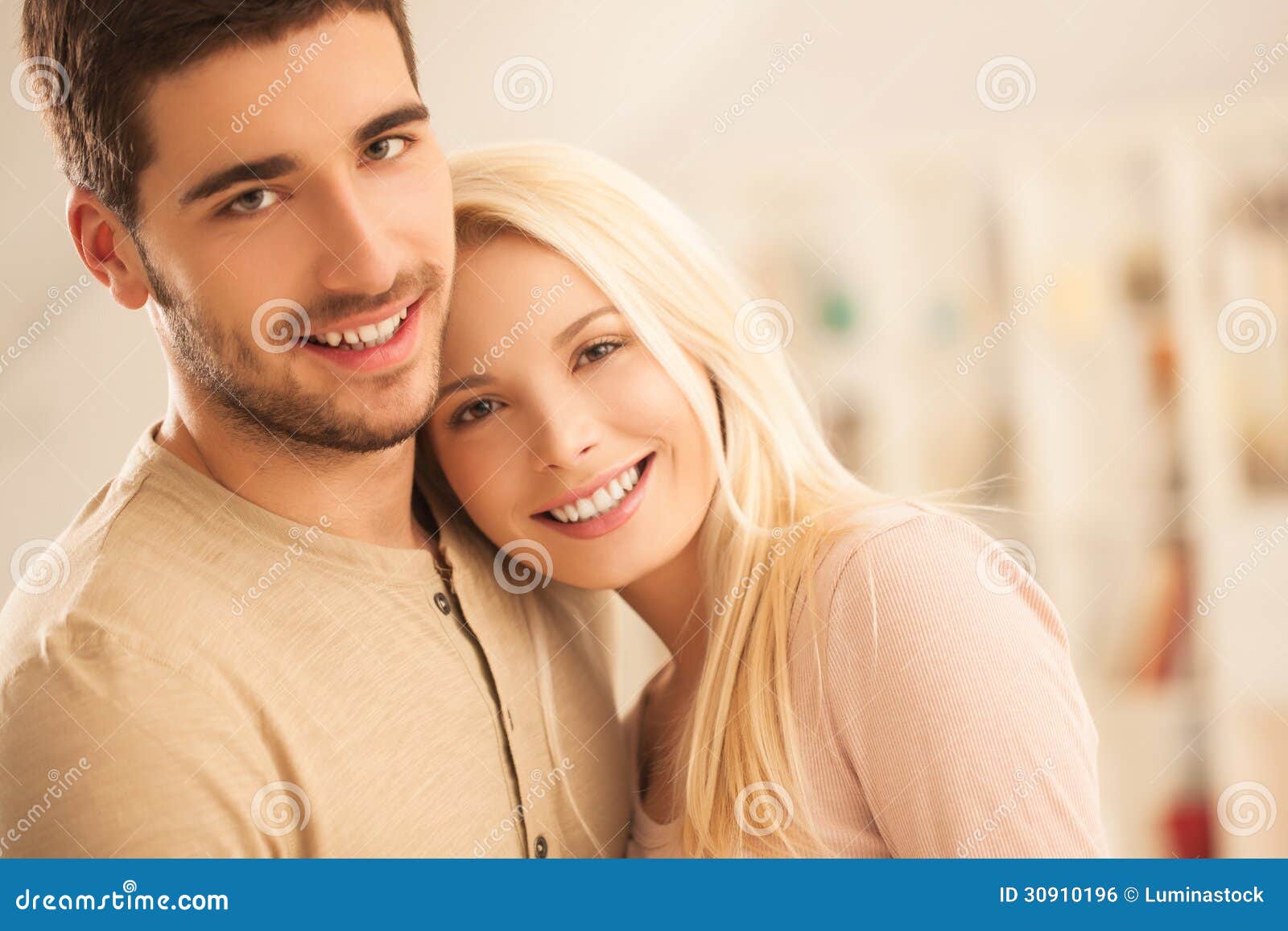 Smiling Young Couple stock photo. Image of beautiful - 30910196