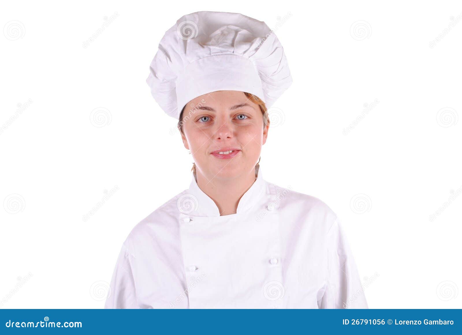 Smiling Young Female Executive Chef Stock Photo - Image of shot, girl ...