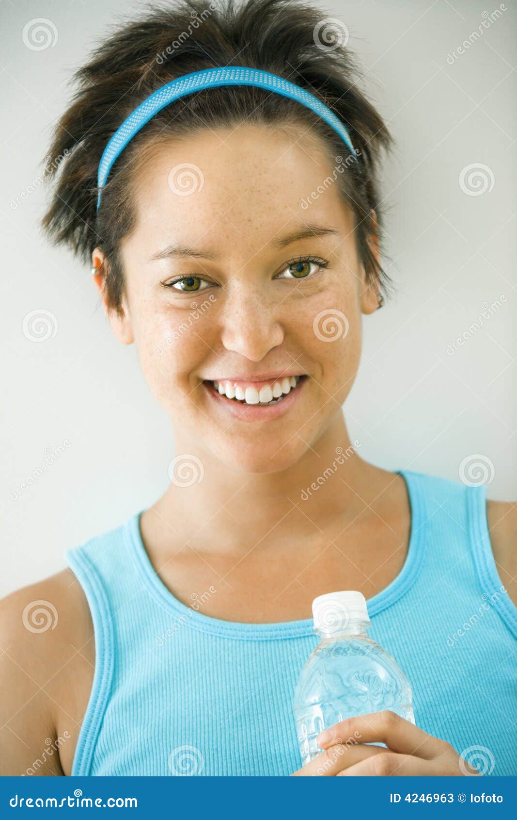Smiling Young Fitness Woman Stock Image Image Of Recreation Headshot