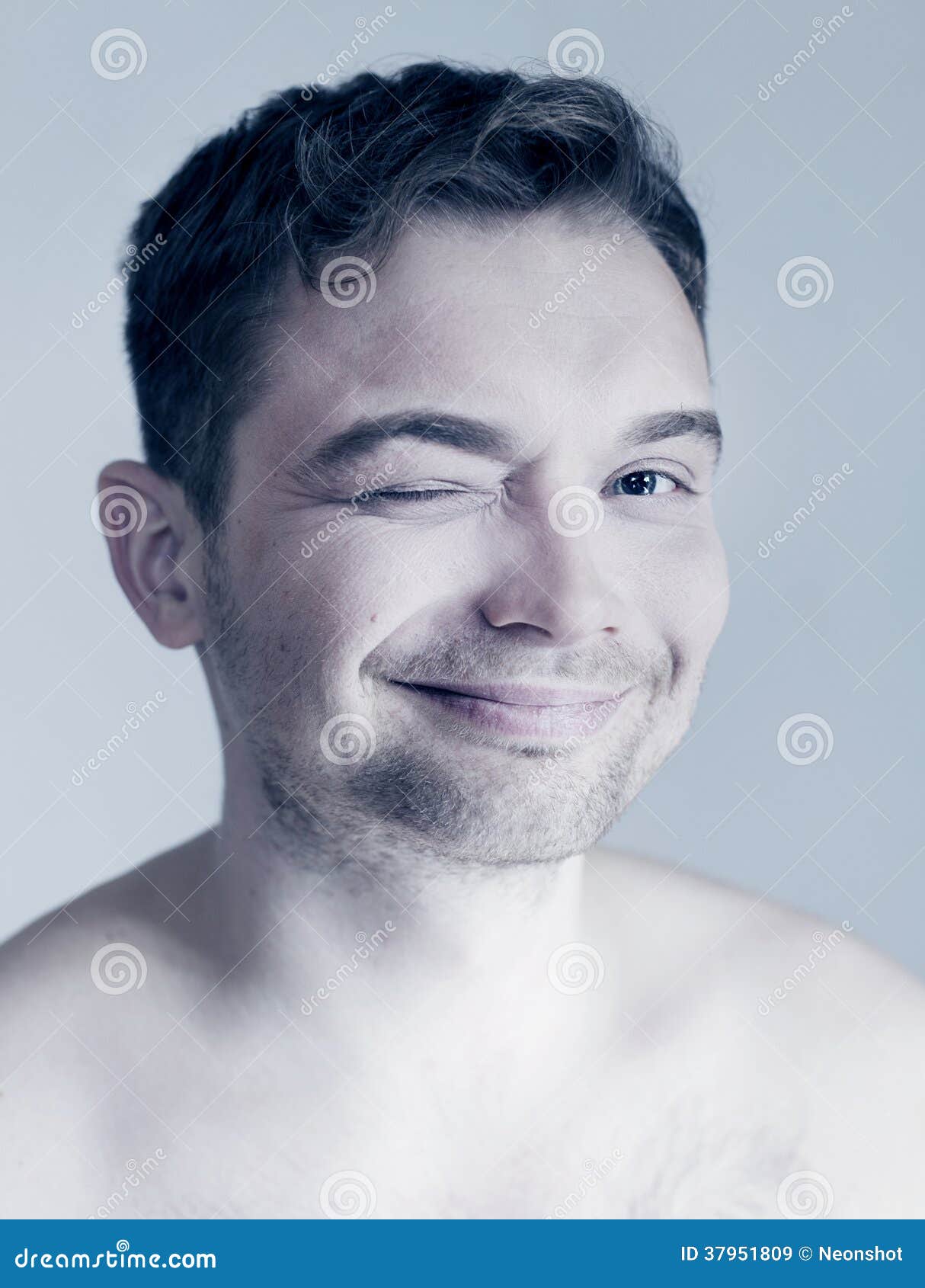 Smiling Young Funny Man Posing. Stock Image - Image of cute, male: 37951809