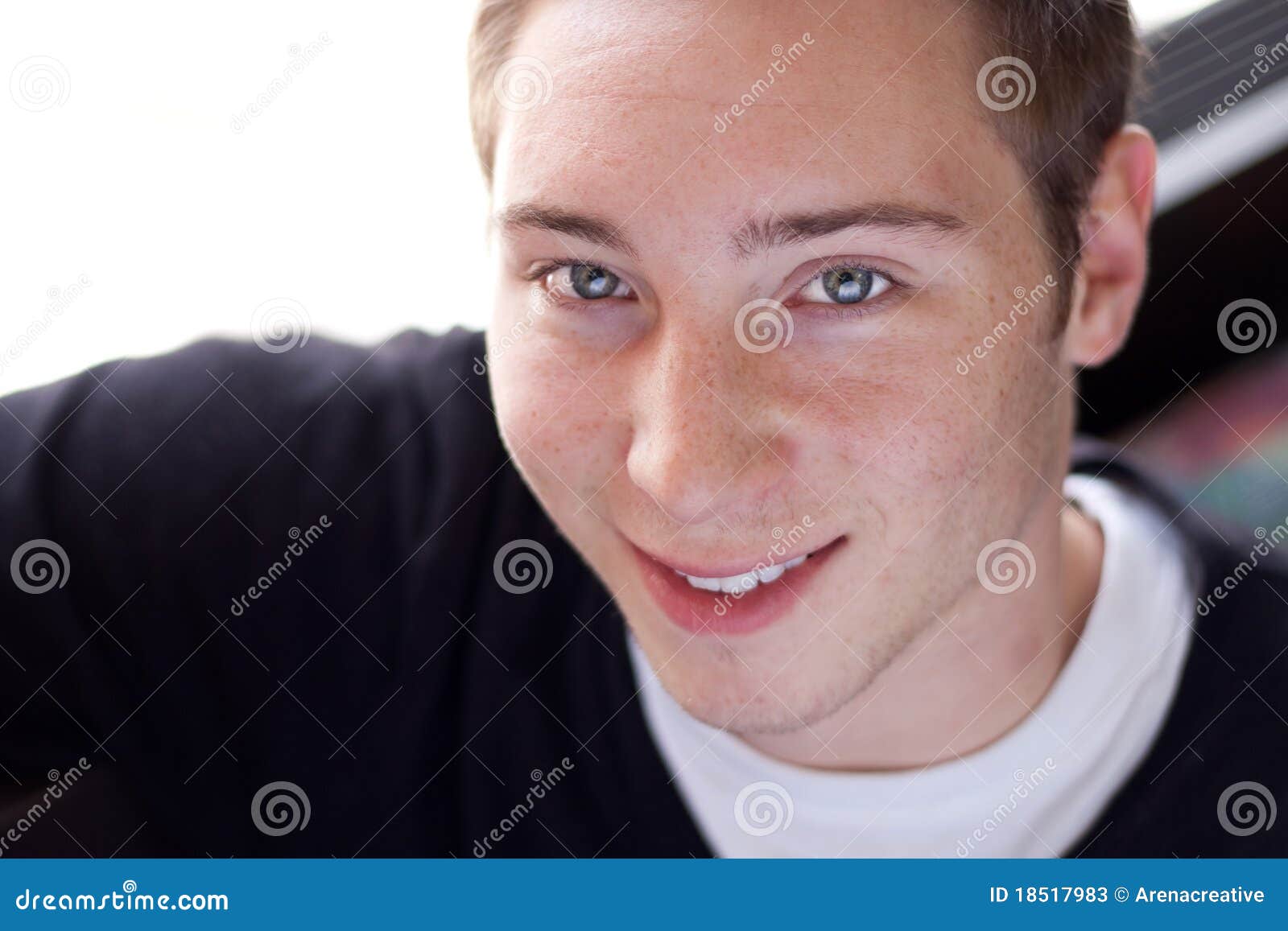 Smiling Young Man stock image. Image of isolated, background - 18517983