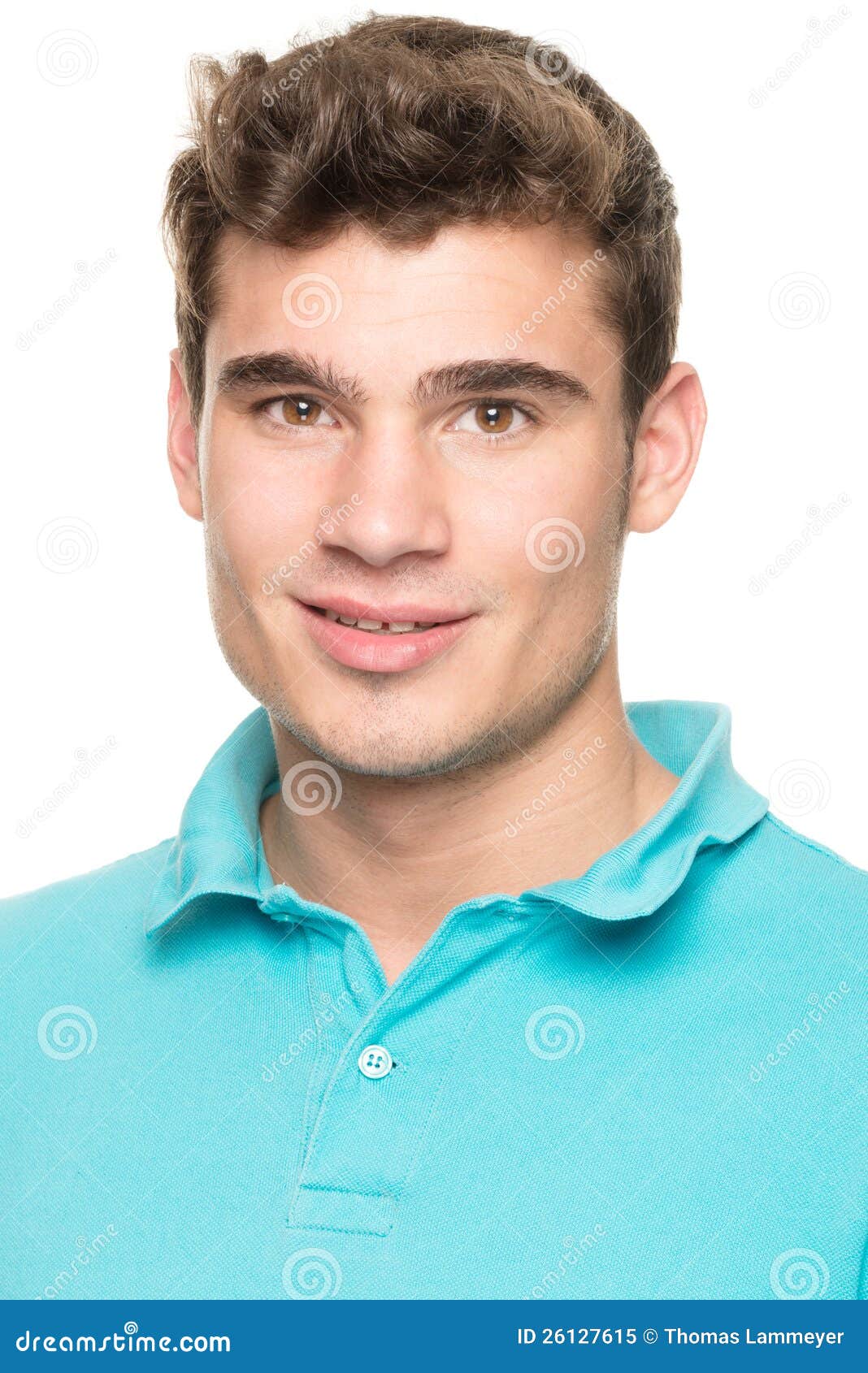 Smiling young man stock image. Image of fresh, bright - 26127615