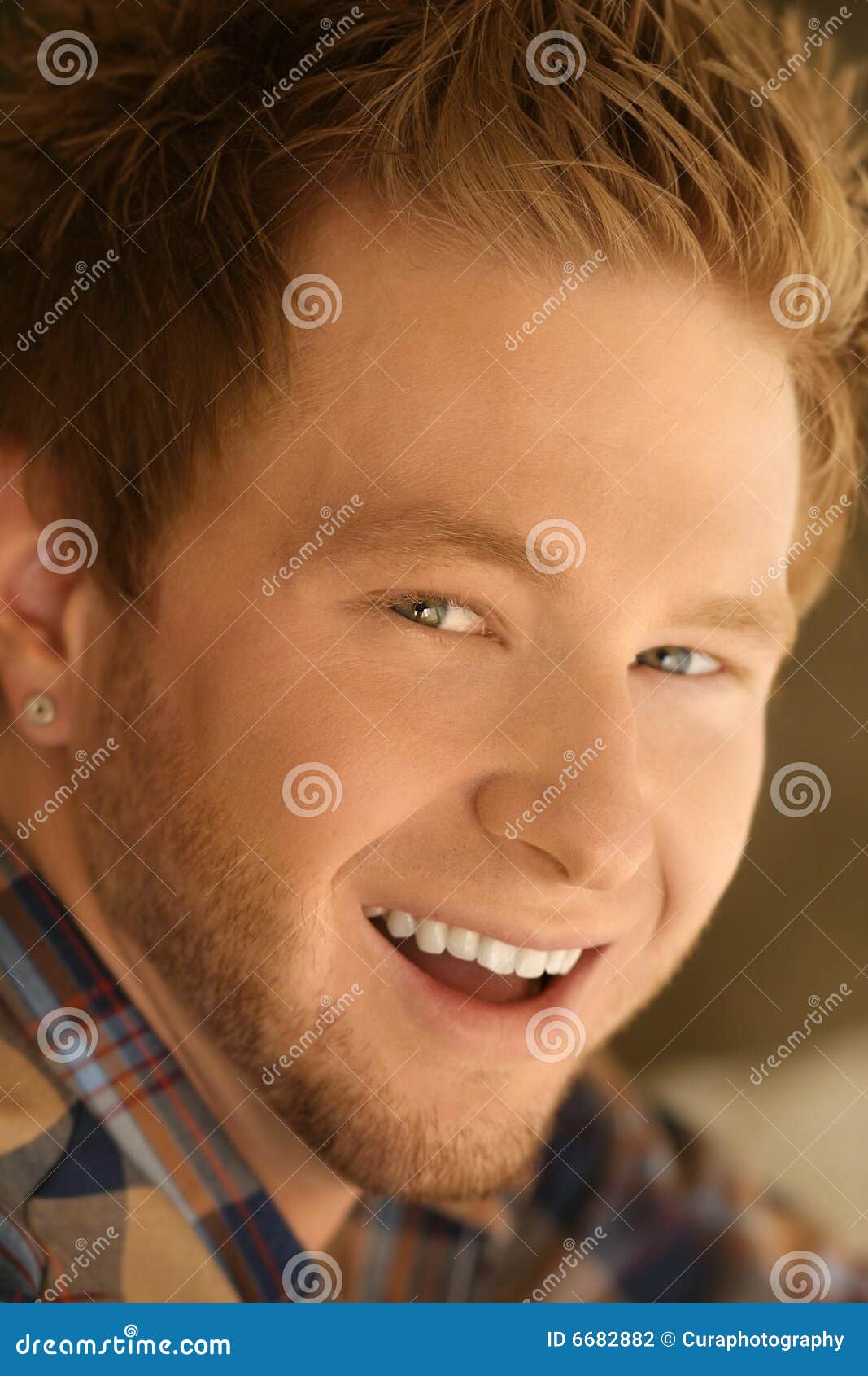 Smiling young man stock photo. Image of teeth, mouth, laugh - 6682882