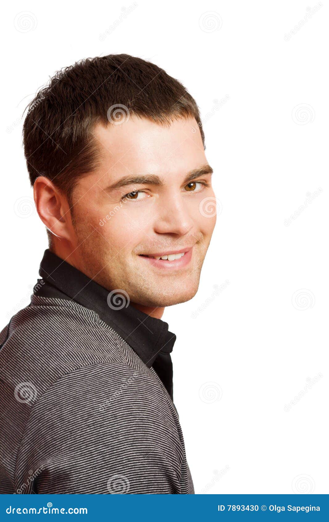 Smiling Young man stock photo. Image of goodness, staring - 7893430