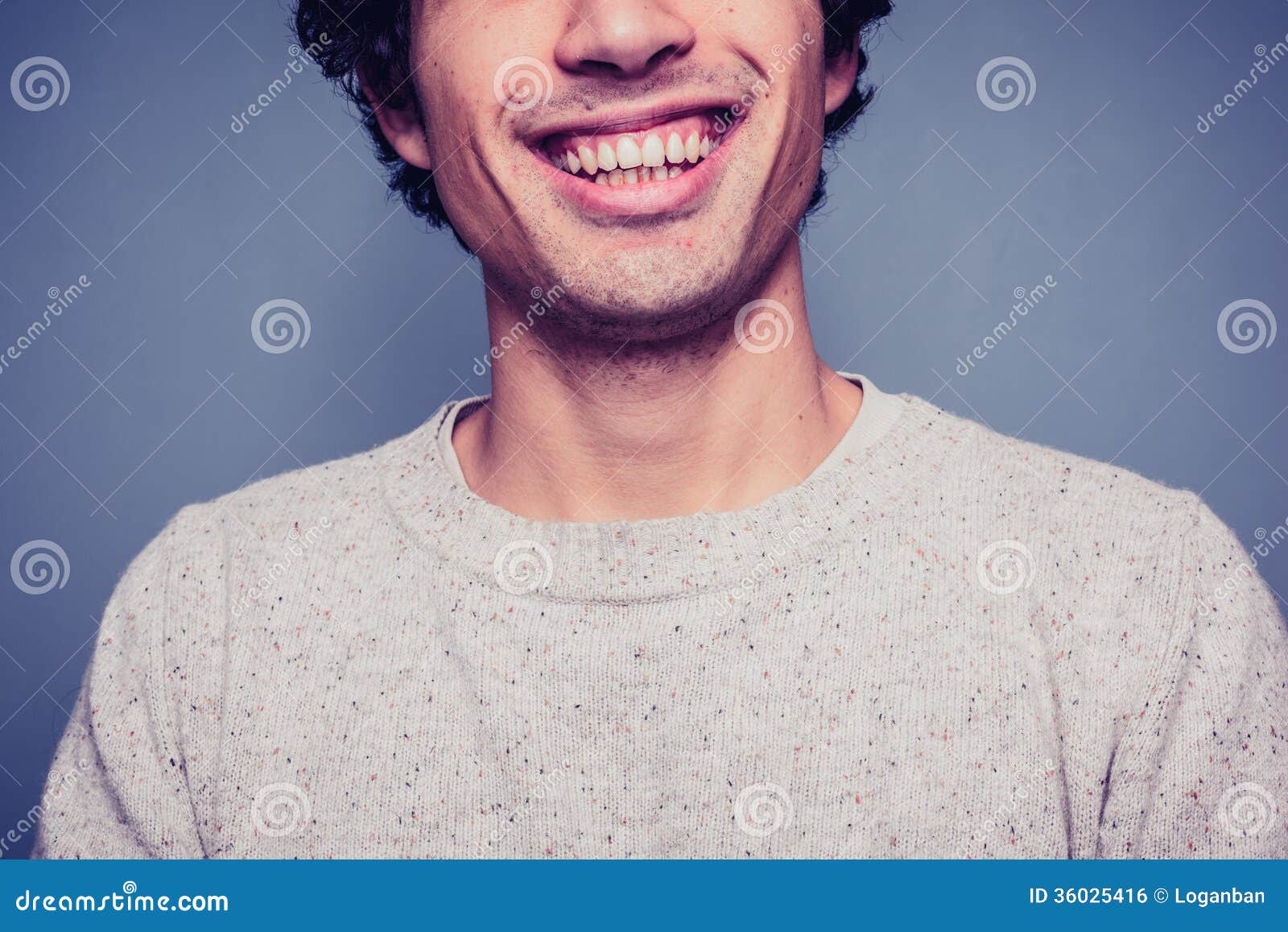 Smiling Young Man with Dirty Teeth Stock Photo - Image of beauty, male ...