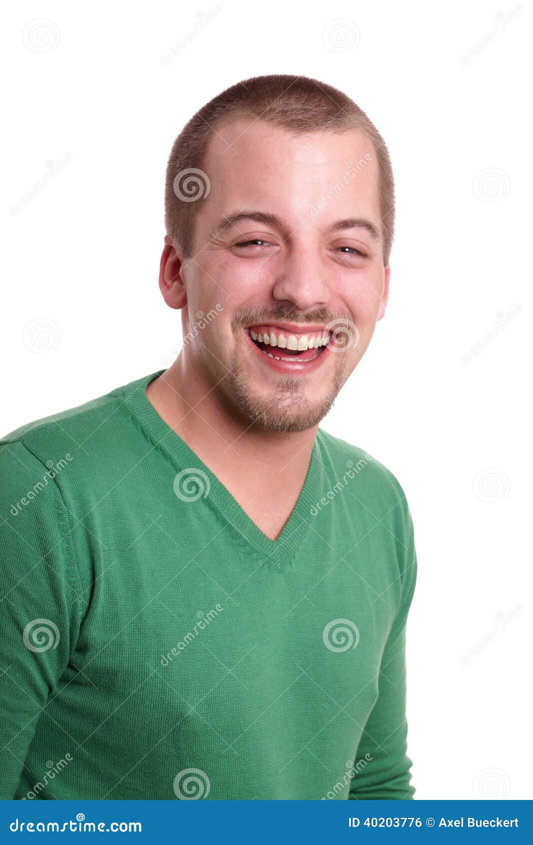 Smiling young man stock photo. Image of toothy, goatie - 40203776