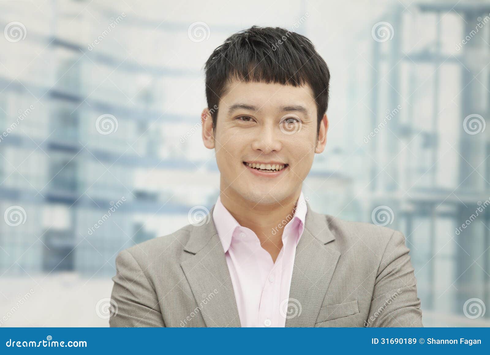 Smiling Young Man, Portrait Stock Image - Image of brown, smiling: 31690189