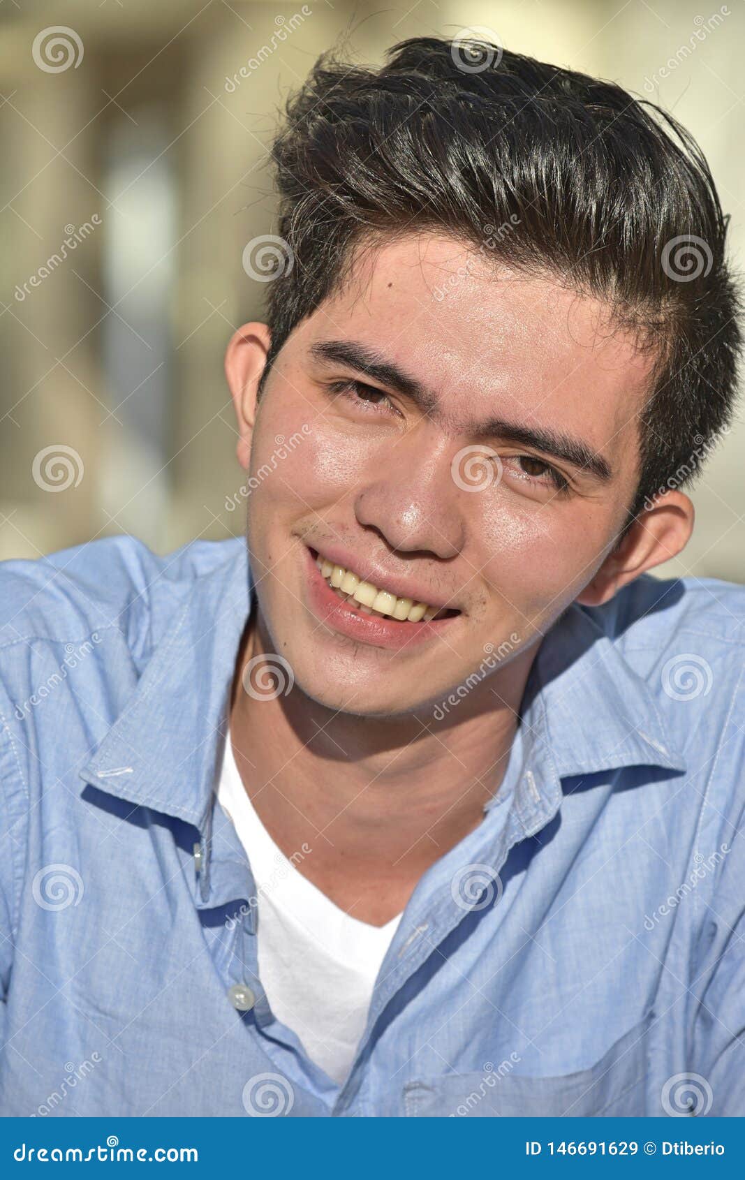 Smiling Young Minority Male Stock Image - Image of minorities, young ...