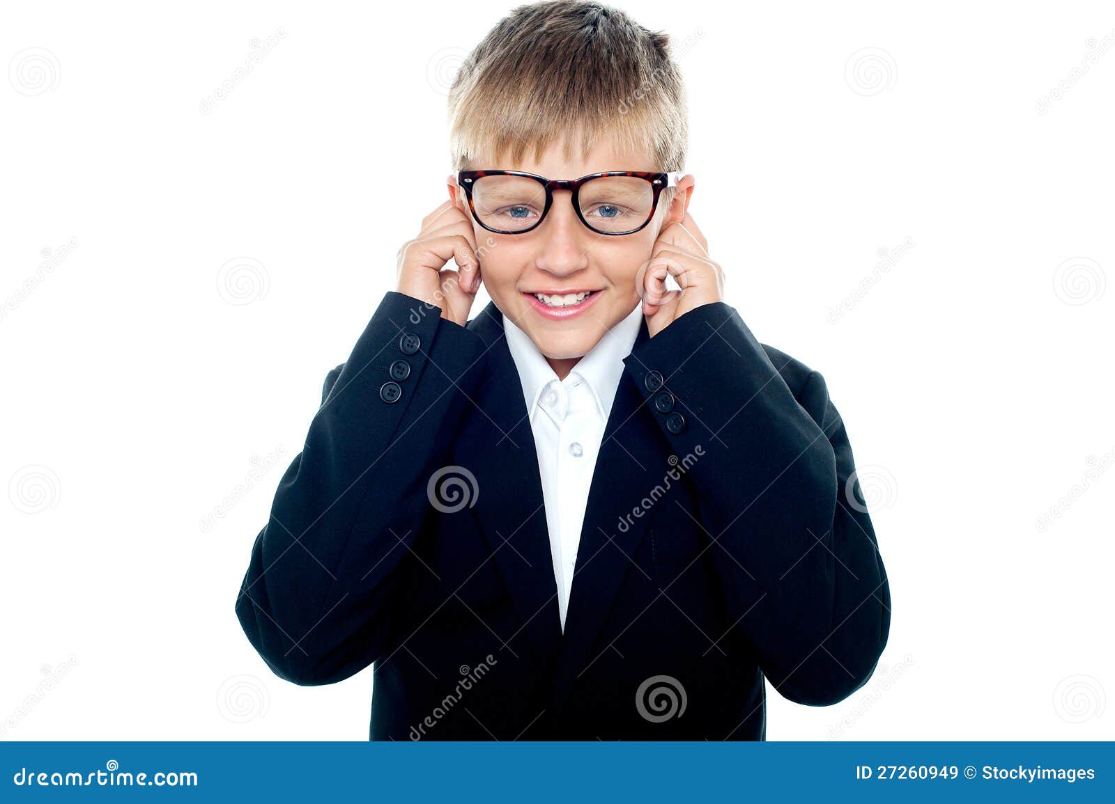 Smiling young nerd boy stock image. Image of alone, isolated - 27260949