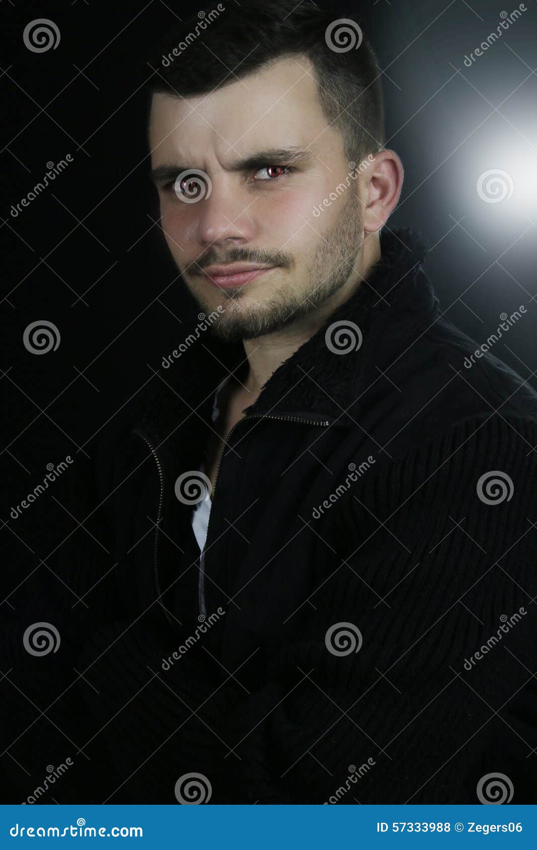 Smiling young vampire stock photo. Image of mysterious - 57333988