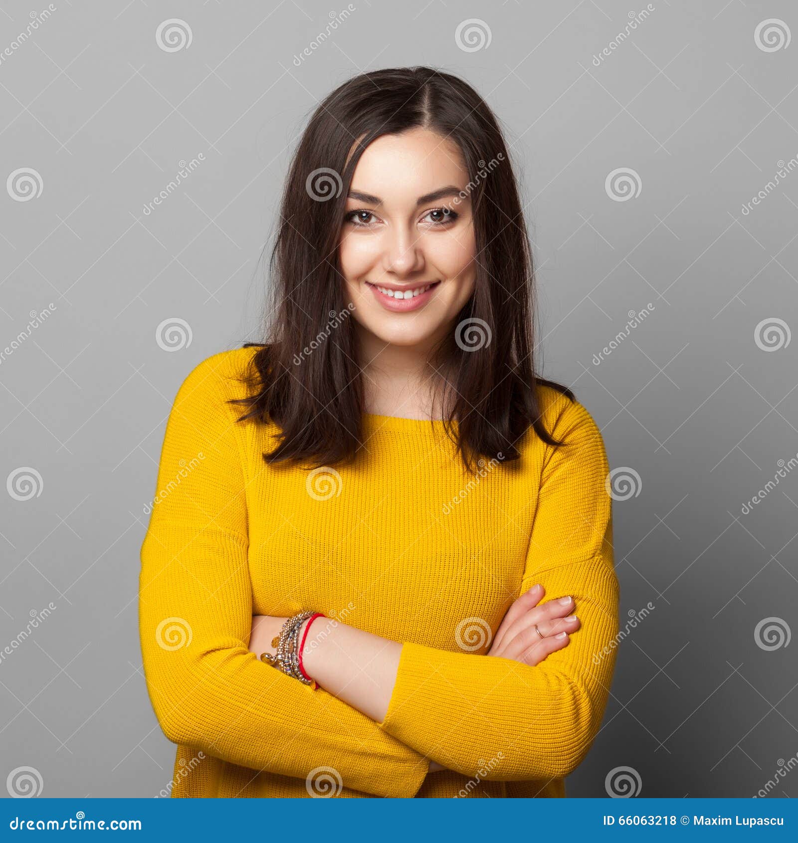 Smiling Young Woman with Folded Hands Stock Photo - Image of beautiful ... Smiling Young Woman with Folded Hands Stock Photo - Image of beautiful ...