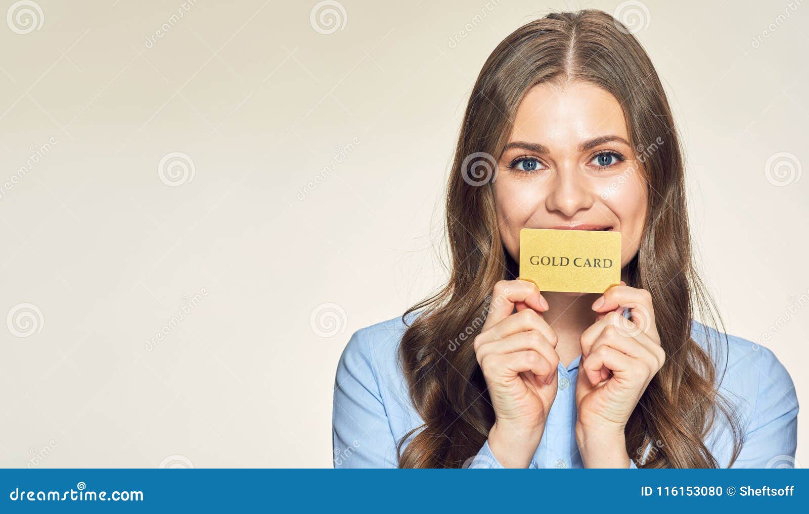 Smiling Young Woman Holding Gold Credit Card. Stock Photo - Image of ... Smiling Young Woman Holding Gold Credit Card. Stock Photo - Image of ...
