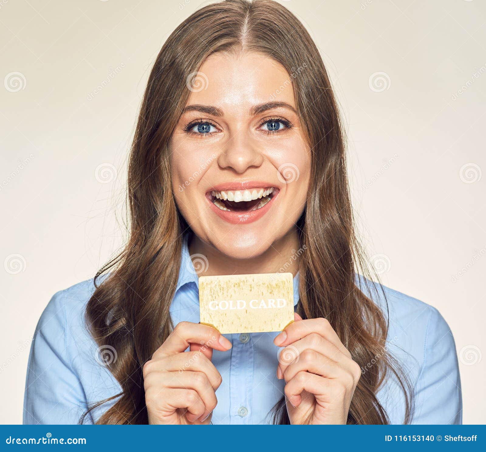 Smiling Young Woman Holding Gold Credit Card. Stock Photo - Image of ... Smiling Young Woman Holding Gold Credit Card. Stock Photo - Image of ...