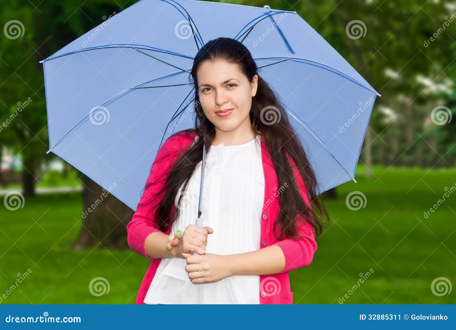Smiling Young Woman Holding Umbrella Stock Image - Image of adult ... Smiling Young Woman Holding Umbrella Stock Image - Image of adult ...