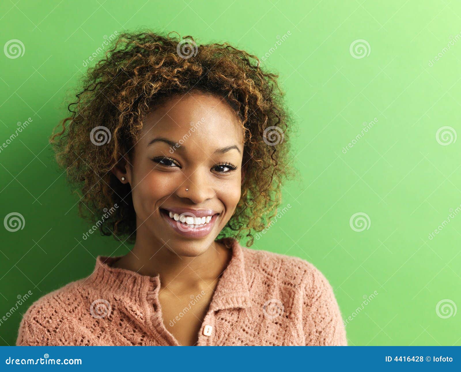 Smiling Young Woman Portrait Stock Photo - Image of adult, female: 4416428