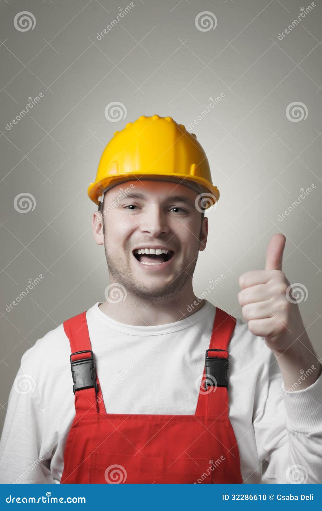 Smiling young worker stock photo. Image of industrial - 32286610