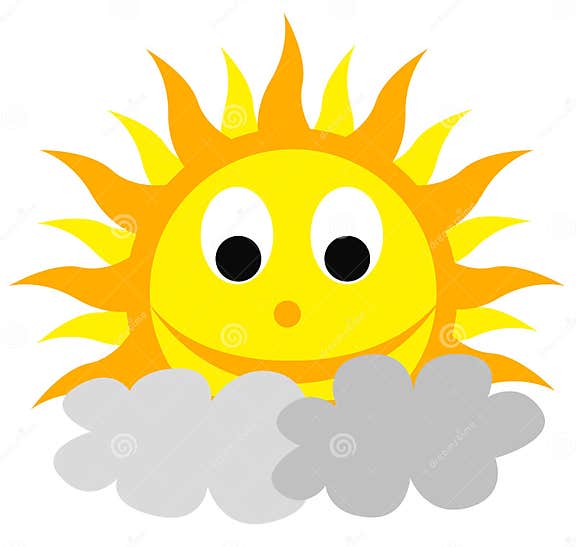 Smilling sun stock illustration. Illustration of summer - 35649901