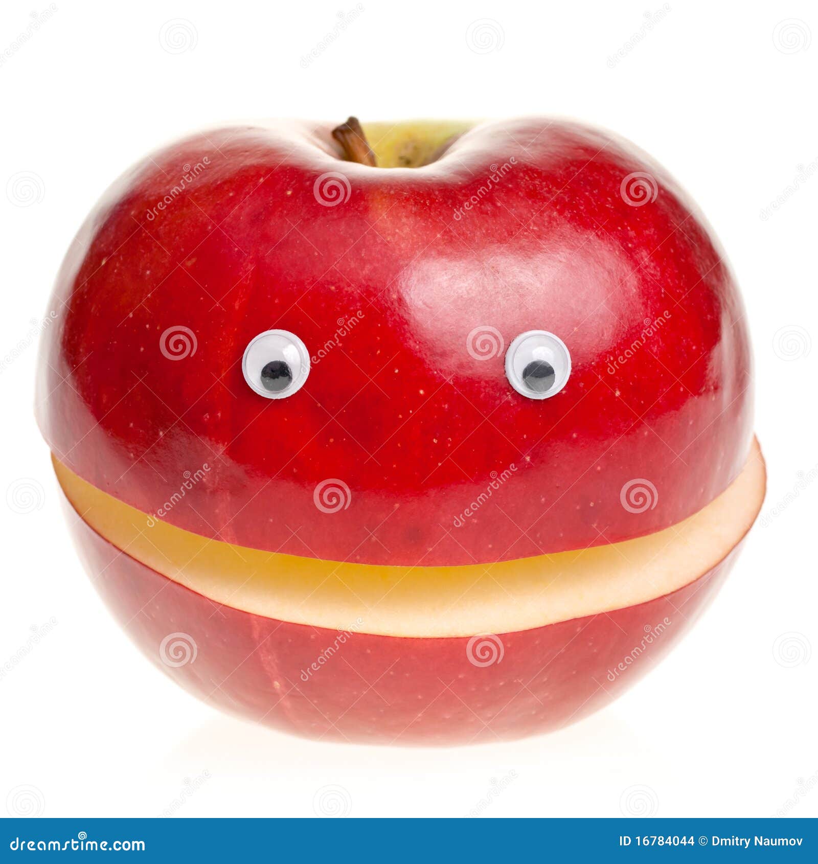 Smilng Apple stock photo. Image of caricature, looking - 16784044