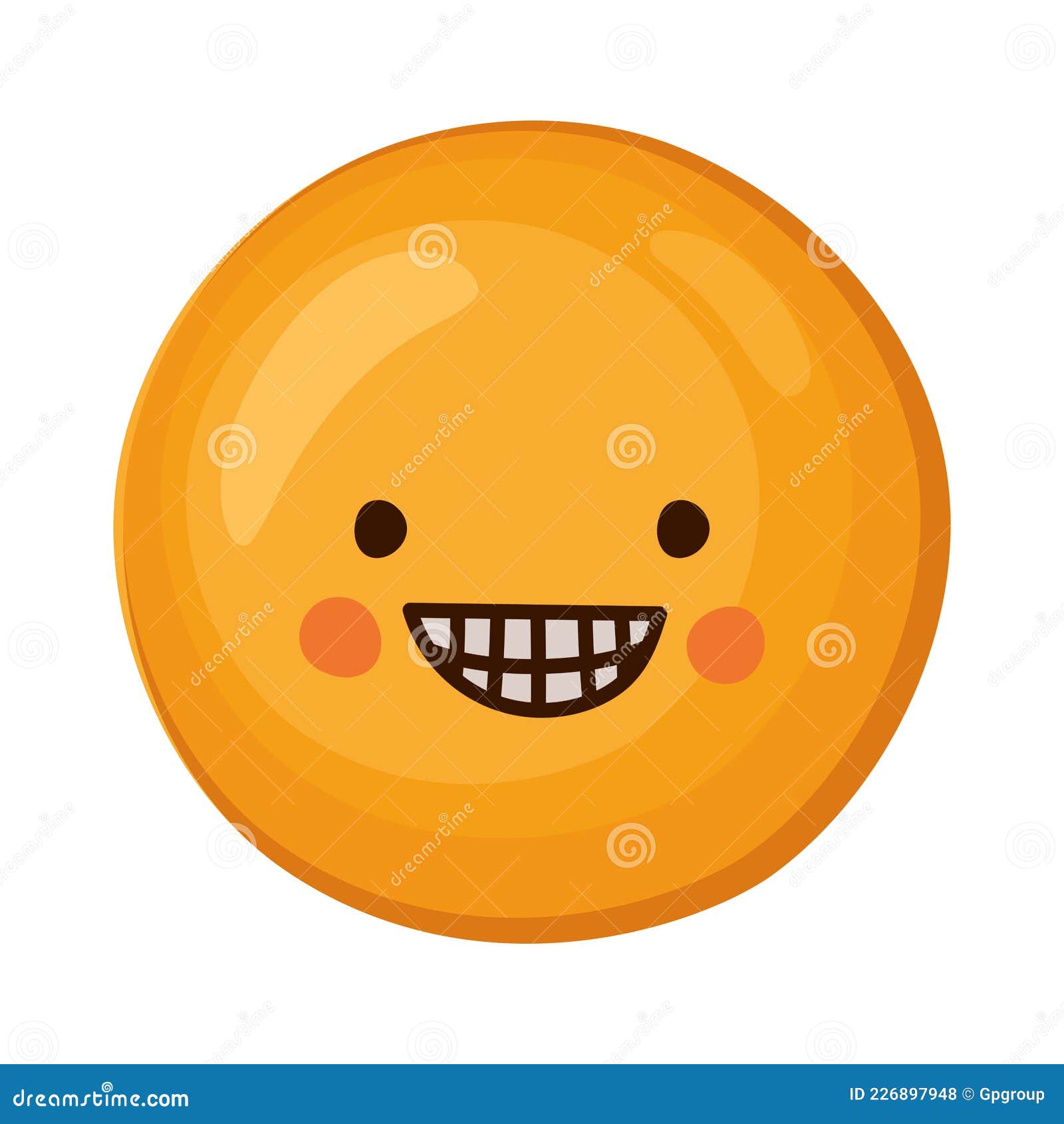Smily face representation stock vector. Illustration of smile - 226897948
