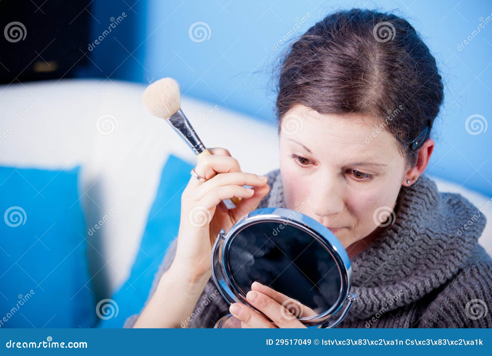 Smink fotografering för bildbyråer. Bild av smink, barn - 29517049