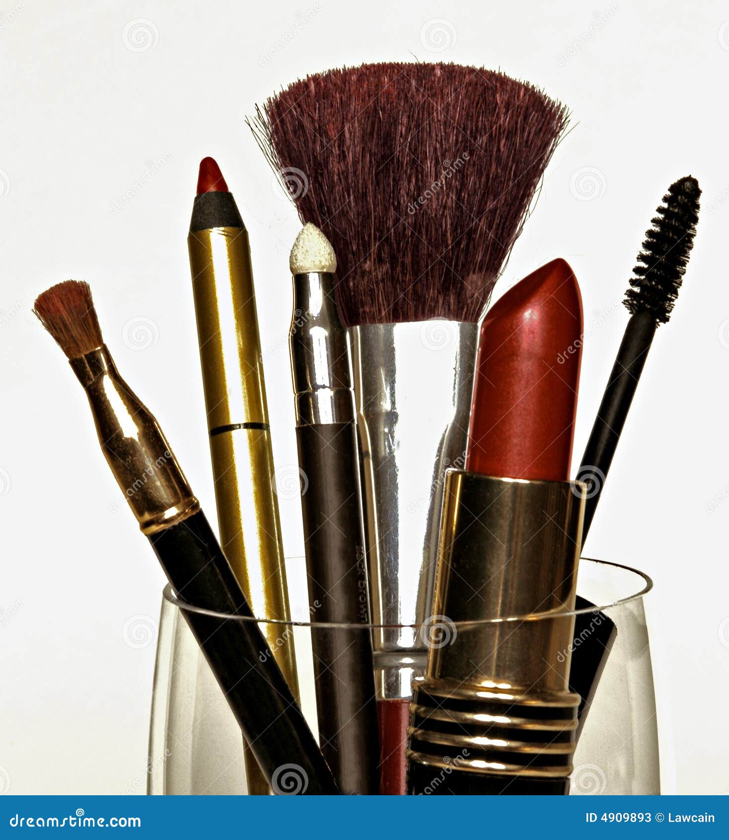 Smink fotografering för bildbyråer. Bild av rött, kabuki - 4909893
