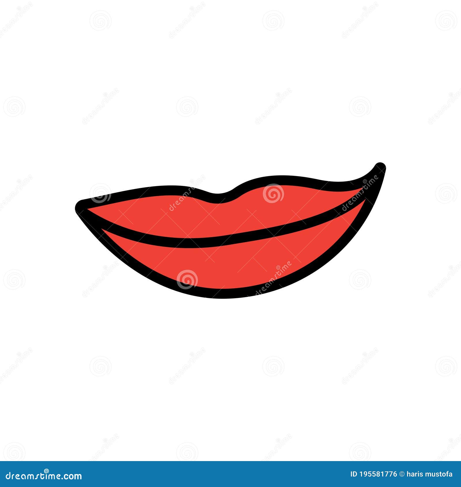 Smirk Expression Icon Design Template Vector Isolated Stock Vector ...