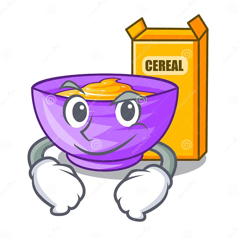Smirking Cereal Box In The Character Fridge Stock Vector Illustration