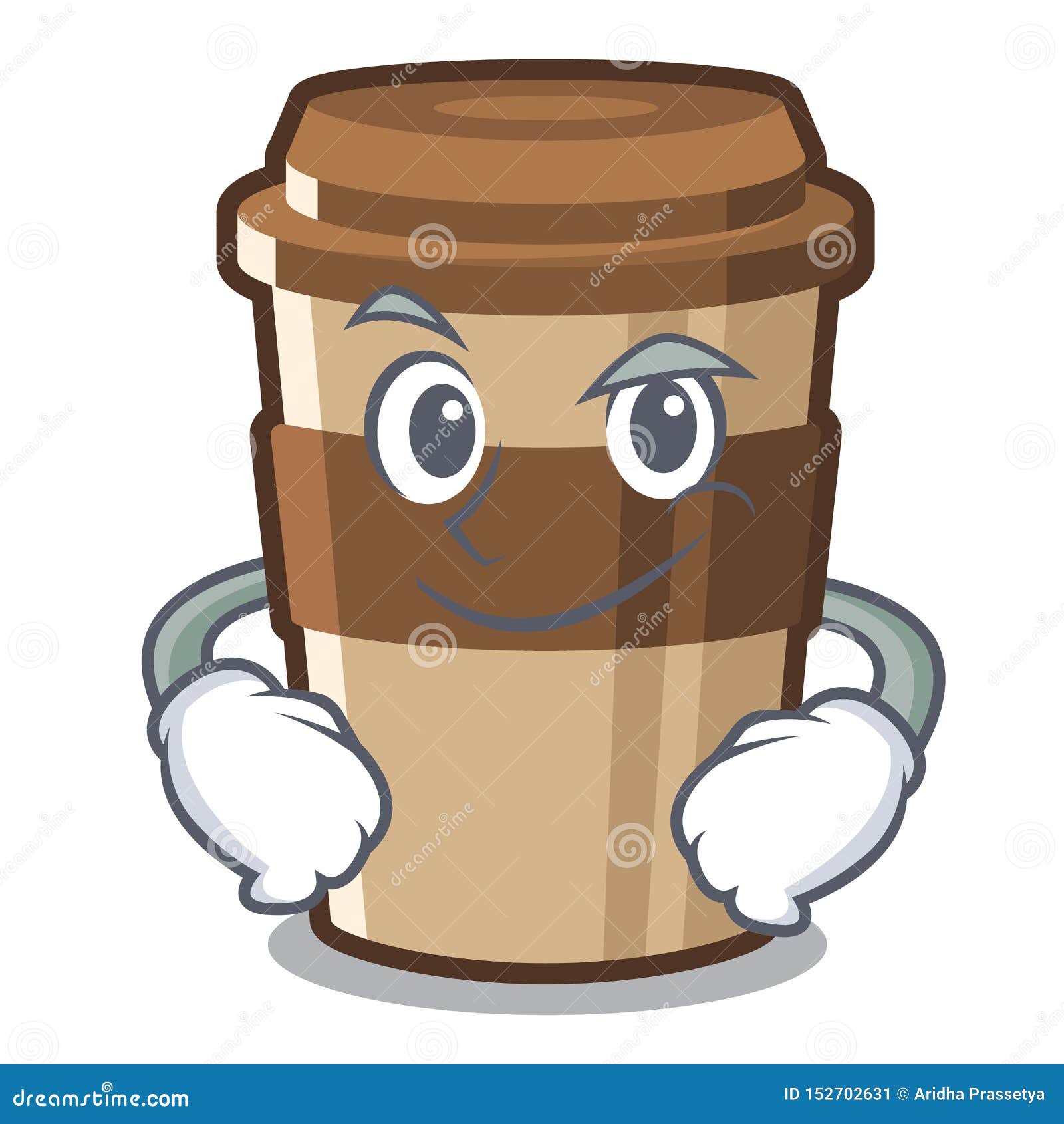 Smirking Espresso Isolated with in the Cartoon Stock Vector ...