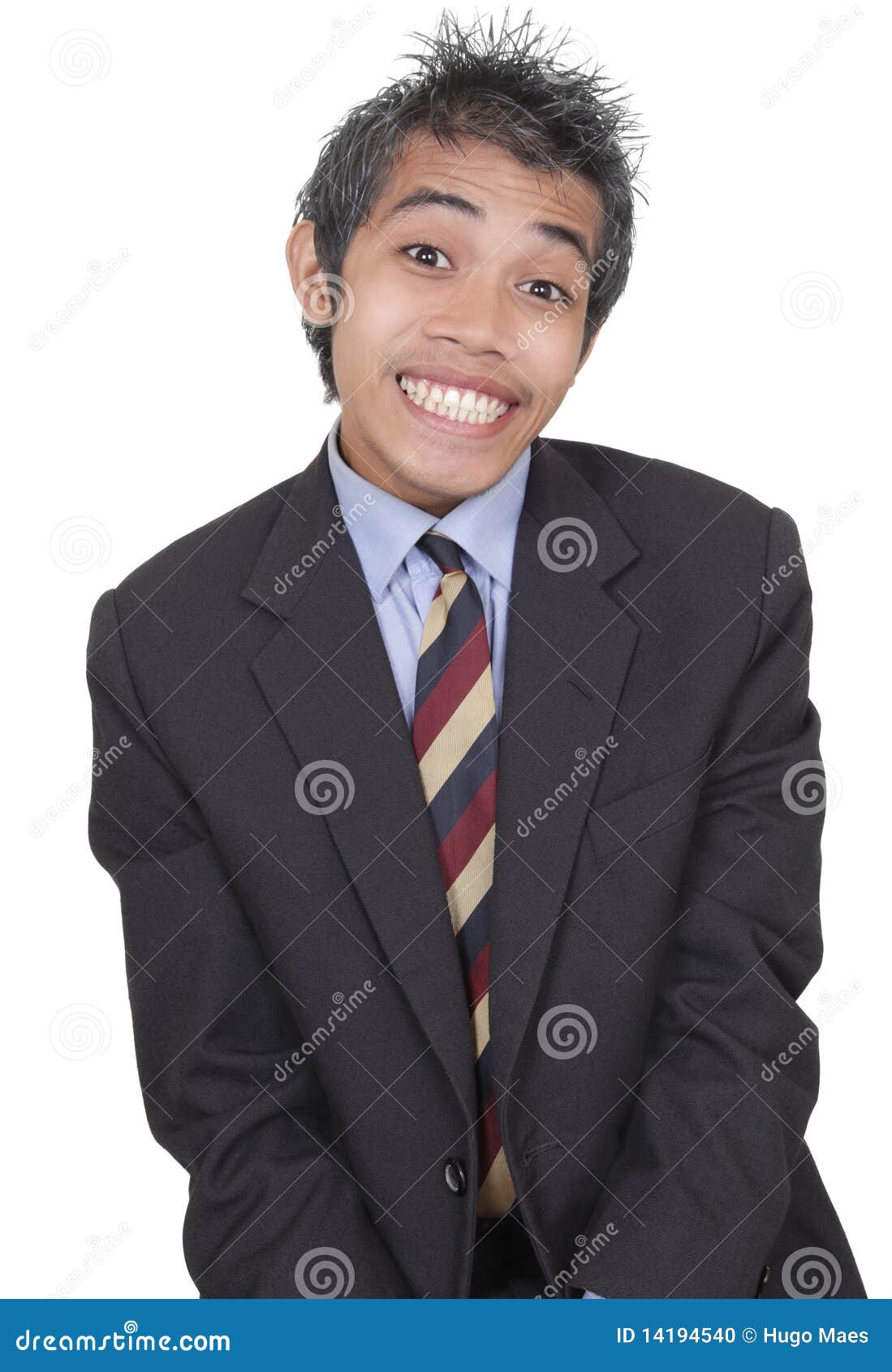 Smirking funny businessman stock photo. Image of necktie - 14194540